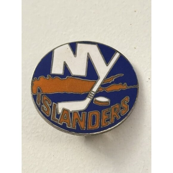 Other | New York Islanders Hockey Round Lapel Pin B56 | Poshmark